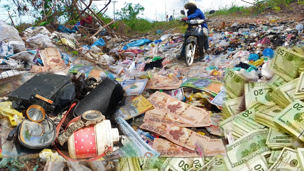 Lucky lucky day! found new thing & old restore, money $$ on the land ...