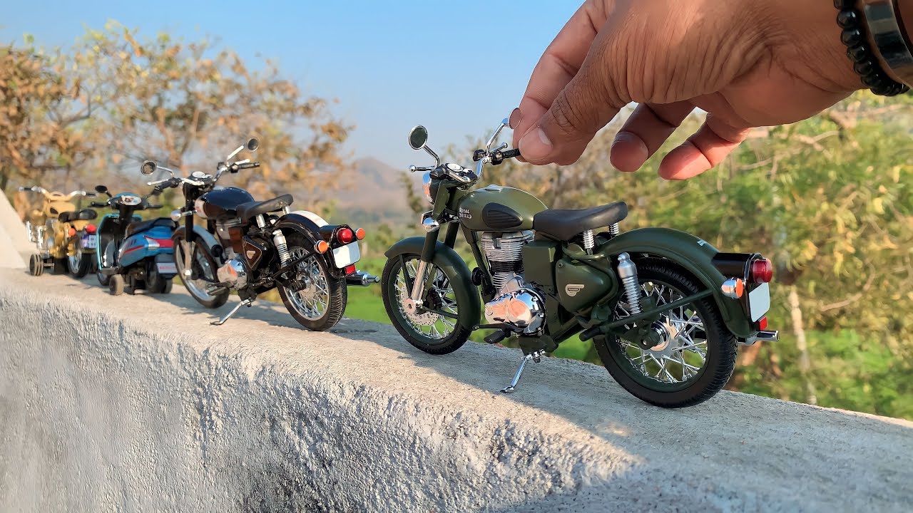 Unboxing of Mini Royal Enfield Classic 350 Bikes | Giveaway | Royal ...