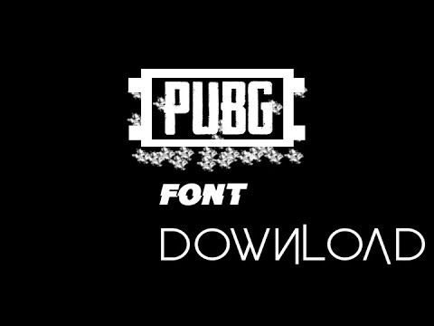 Download PUBG Font Free || Download any font free - YouTube