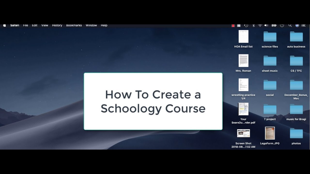 Schoology, How to Create a Course - YouTube