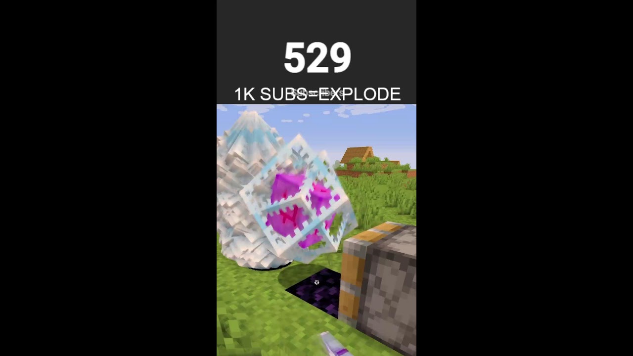 🔴 Minecraft End Crystals (EXPLODES AT 1K 😱) #shorts - YouTube