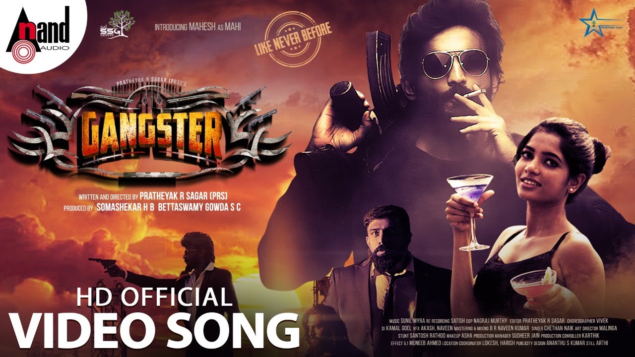 Gangster 4K Video Song | Chethan Naik | Sunil Myra | Pratheyak R Sagar ...