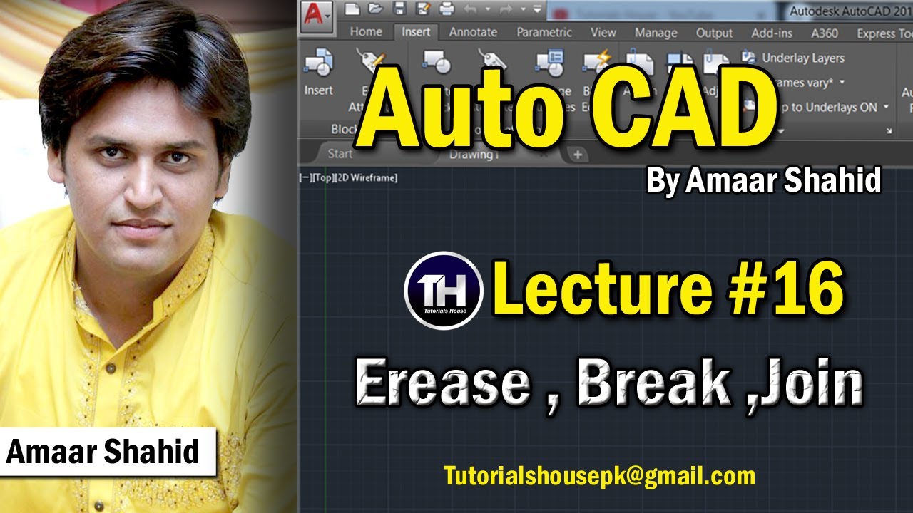 Auto CAD Tutorial In Urdu Erase Break Join In Autocad Lecture 16 Auto CAD Tutorial In Urdu Erase Break Join In Autocad Lecture 16