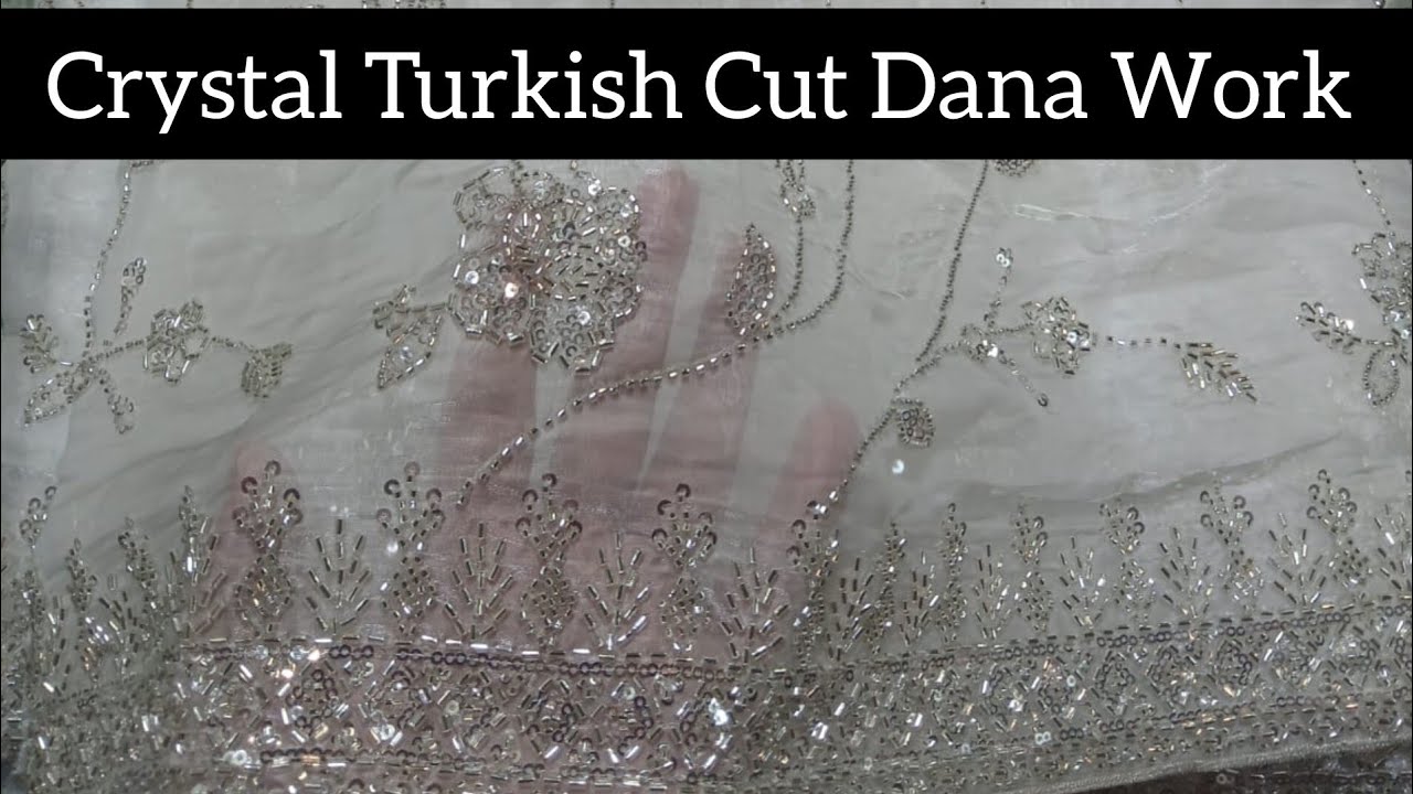 crystal Turkish White Cut Dana work fancy party wear collection.# ...
