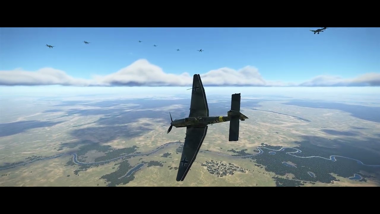 Formation Flying in a Stuka on Full Realism it Tough - YouTube