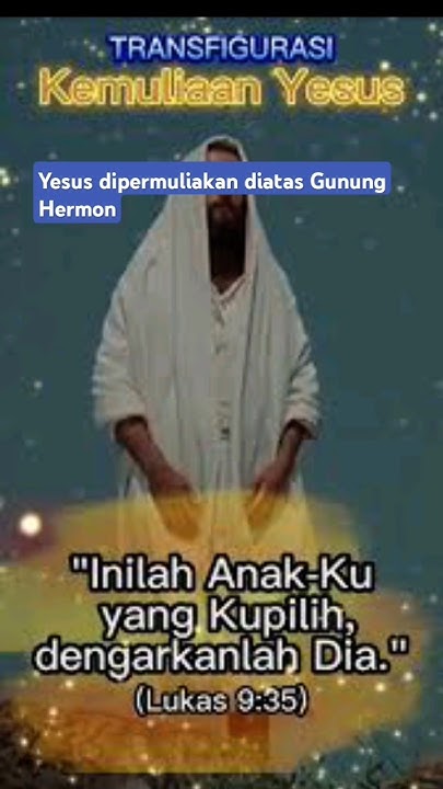 Yesus bertemu Elia dan Musa di Gunung Hermon - YouTube
