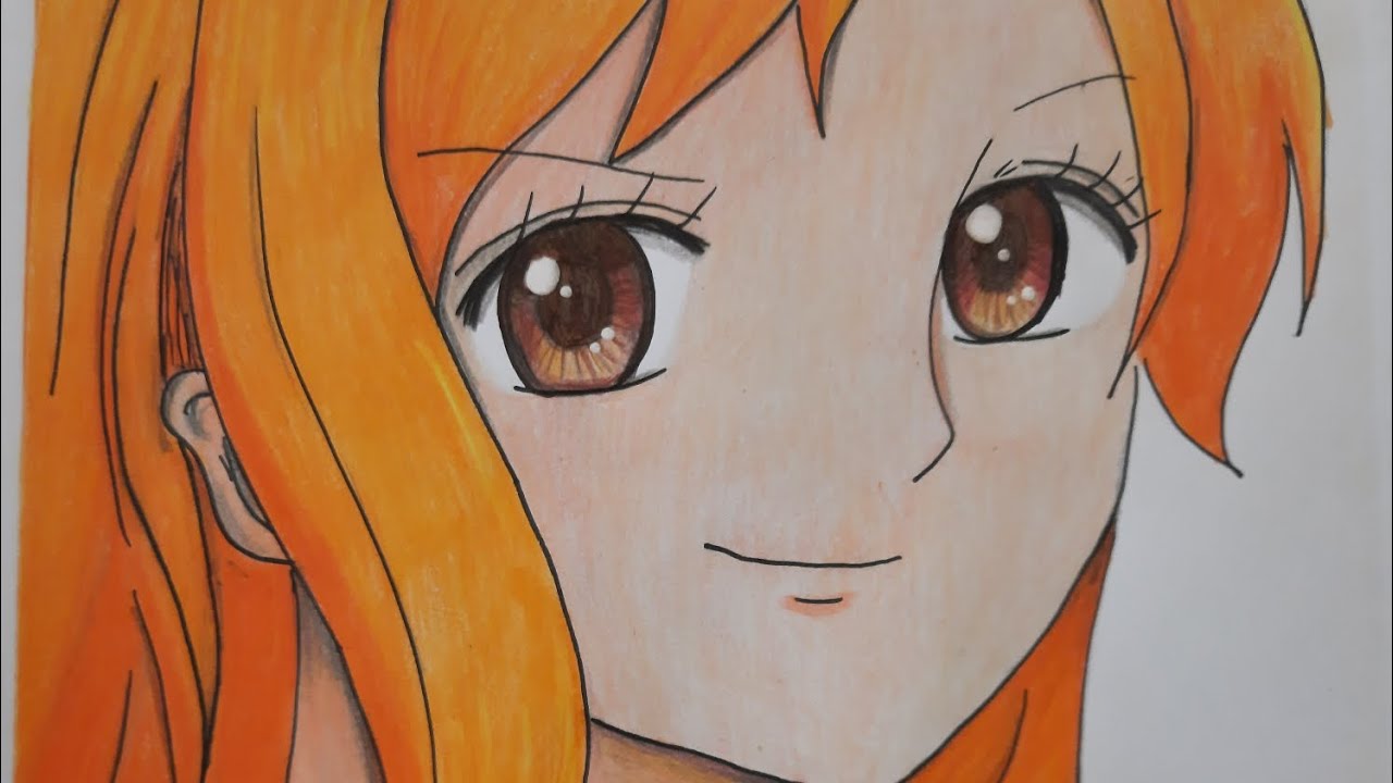 I DRAW nami From ONE PIECE / love painting - YouTube