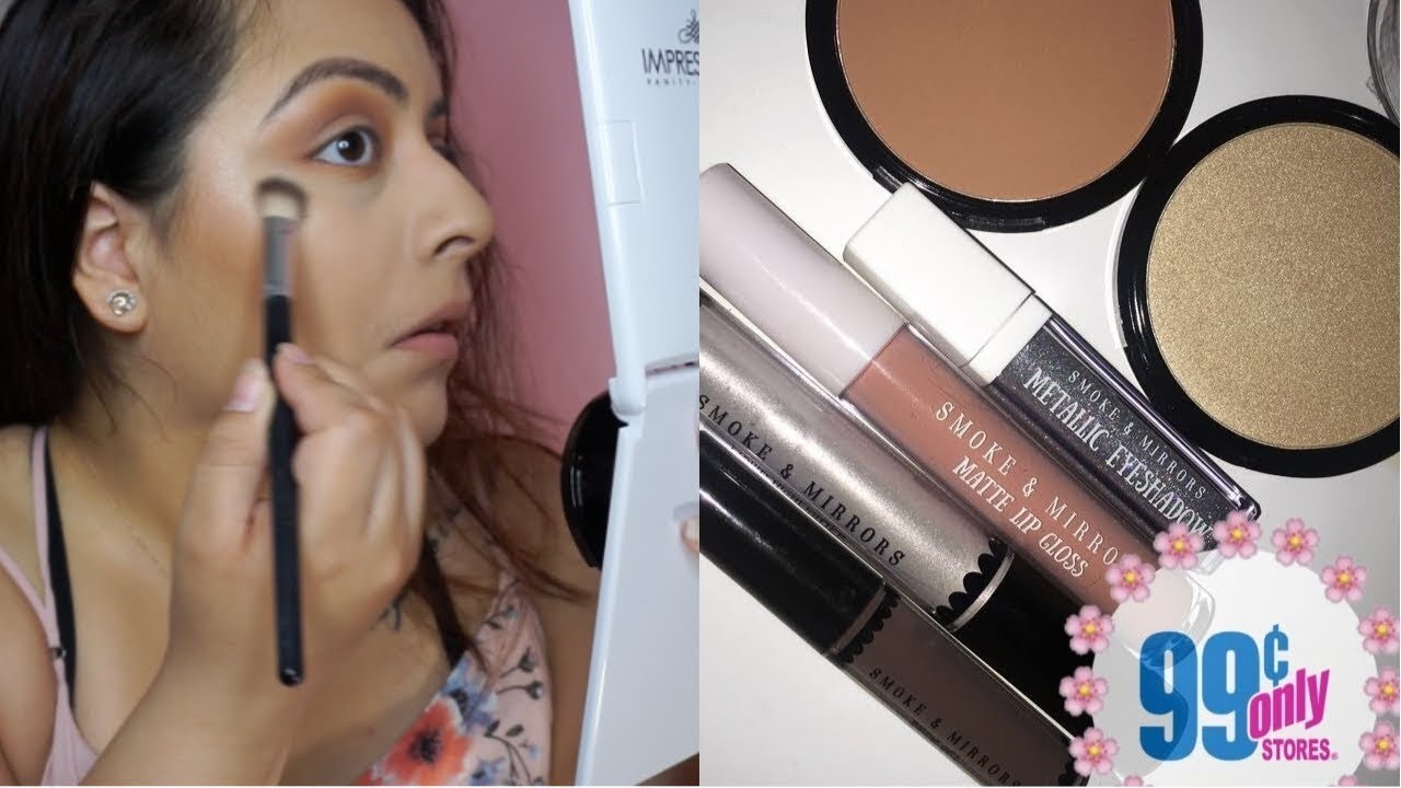 99 CENT STORE MAKEUP 🌸 ||SMOKE AND MIRRORS - YouTube