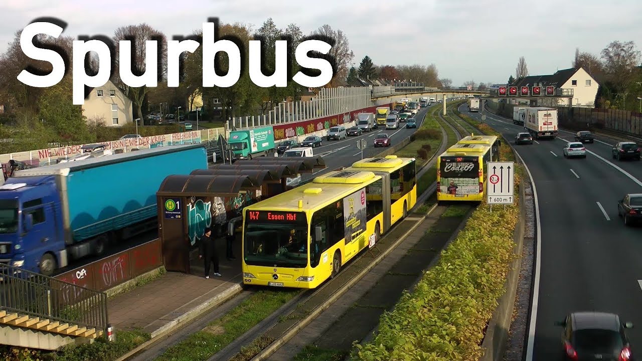 Der Spurbus in Essen - YouTube