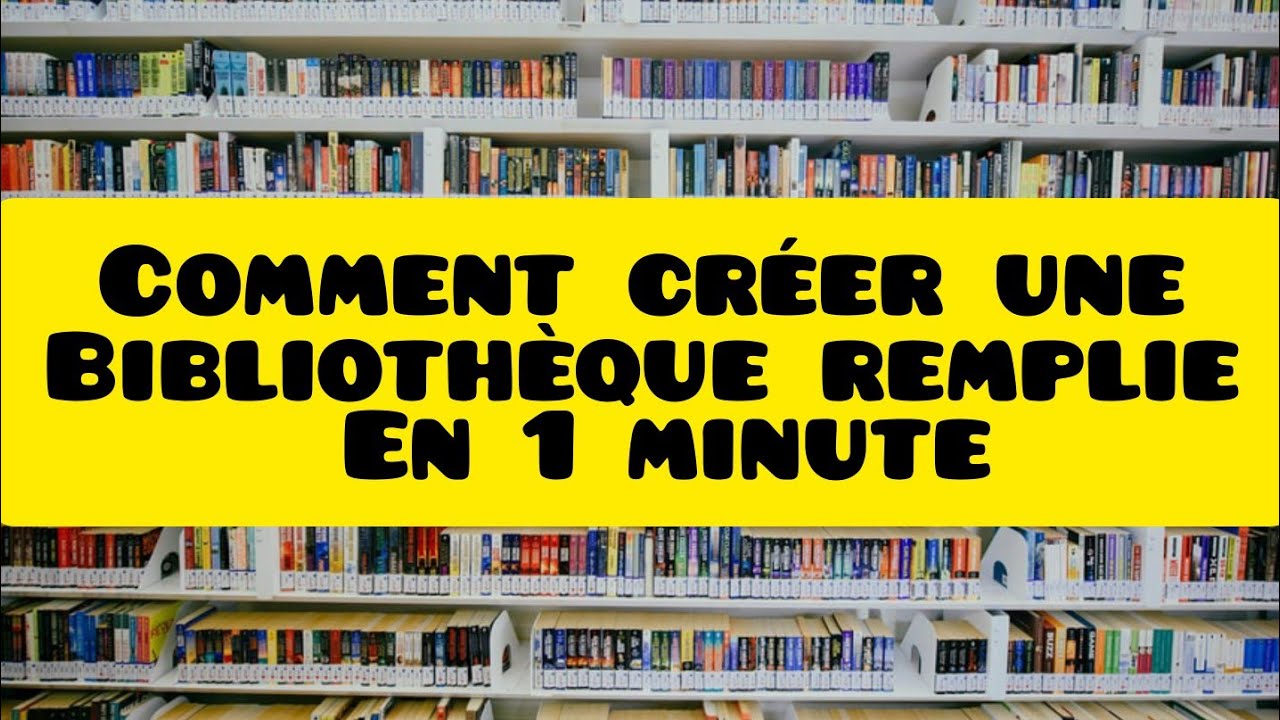 Je Créér Une Bibliothèque Numérique En Direct 100% Gratuit @DamsdesLivres - YouTube