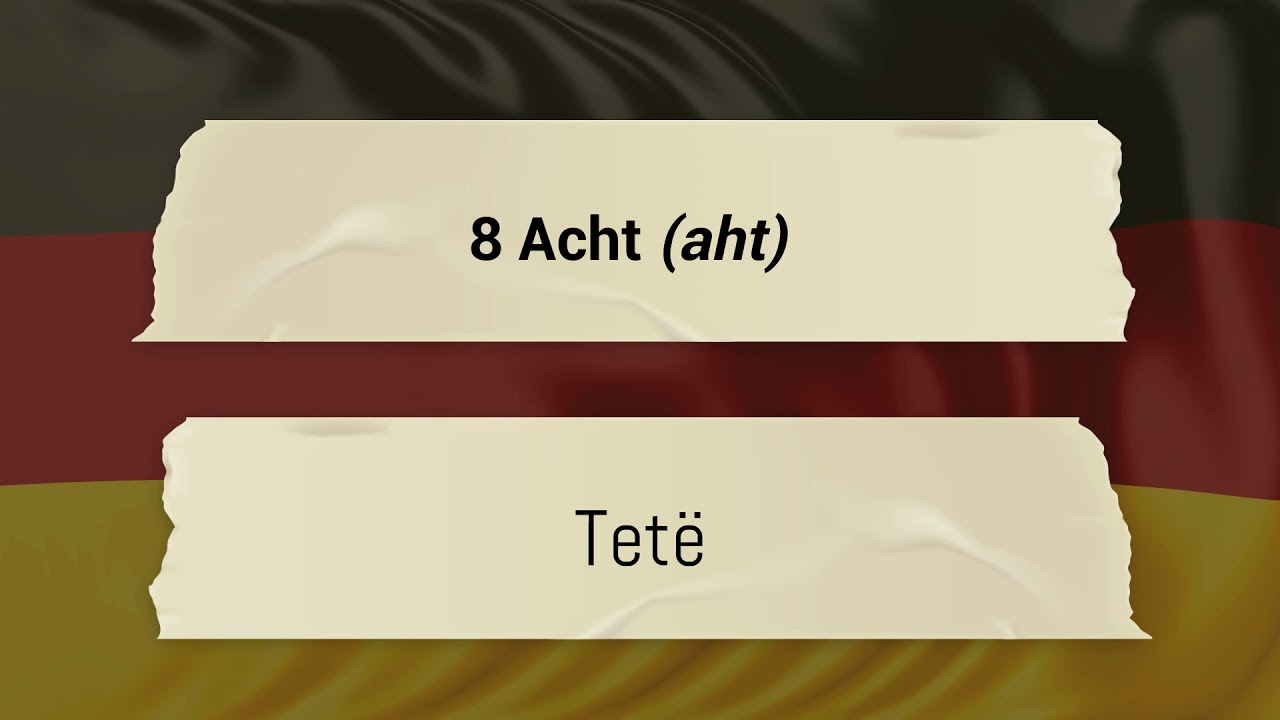 31/32 Meso Gjermanisht - Numrat 0 20 - YouTube