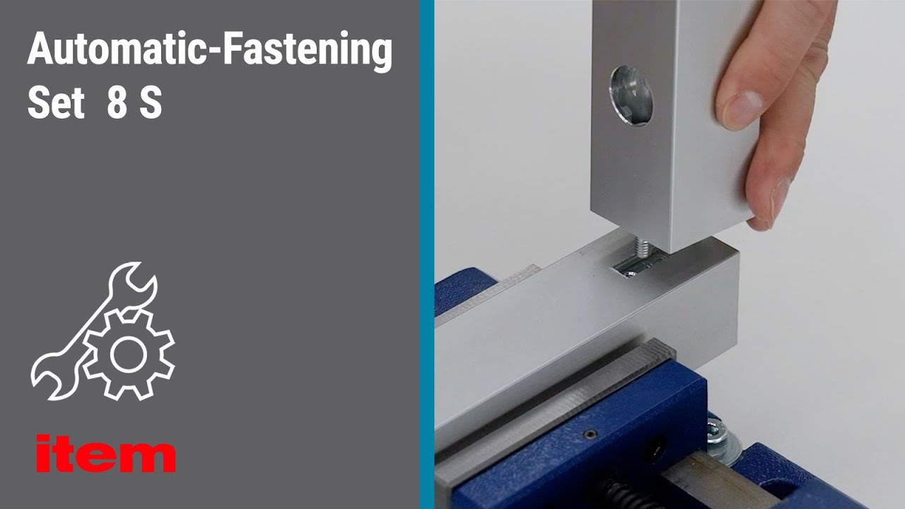 How do you install the Automatic-Fastening Set 8 S in profiles with ...