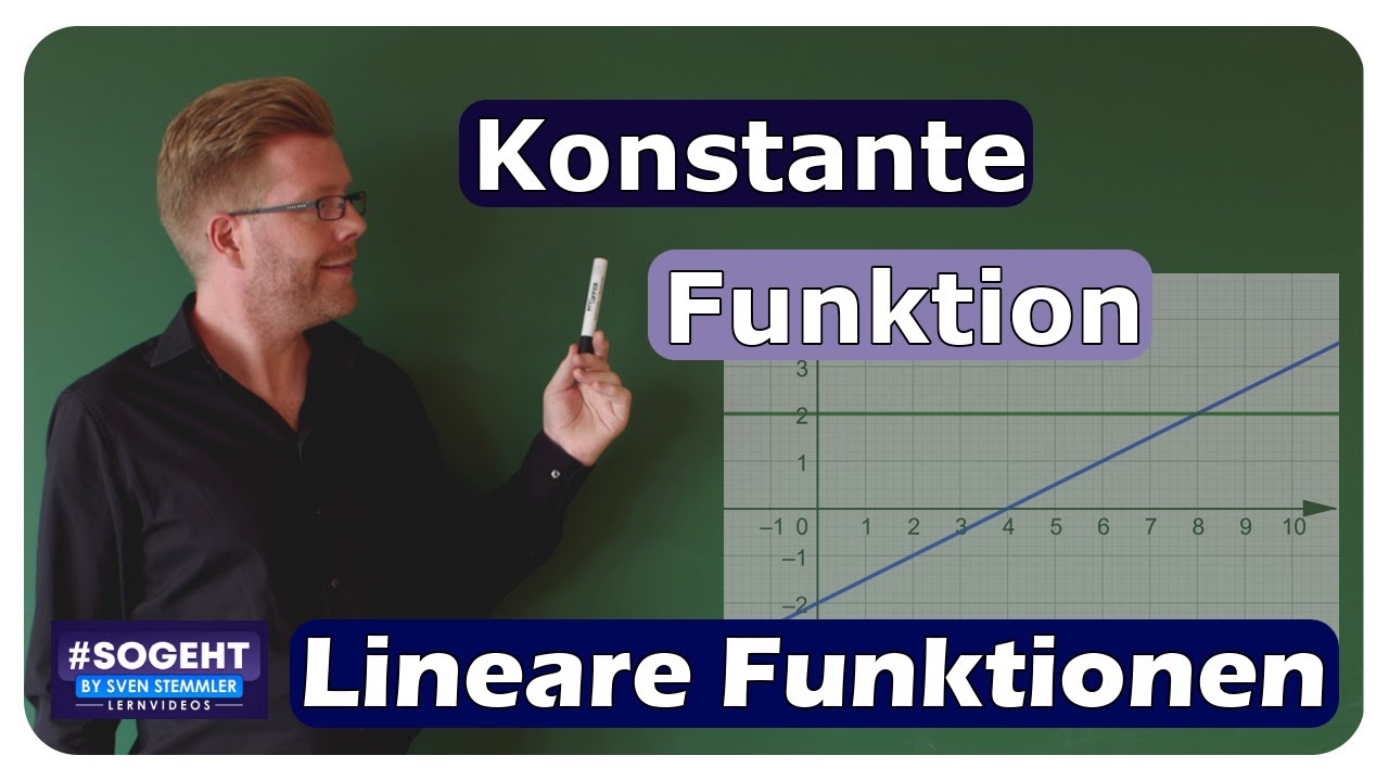 Mathematik entschlüsselt: Die Konstante Funktion als spezielle lineare ...