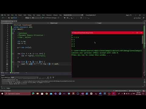 C++ : Pointers(Dynamic Memory Allocation) - YouTube