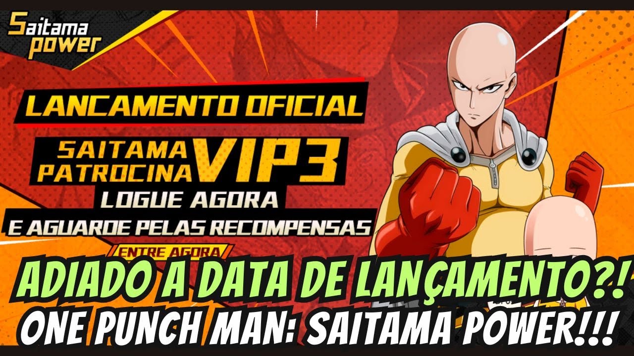 ⭐ONE PUNCH MAN: SAITAMA POWER FAÇA SEU REGISTRO QUE AINDA DÁ TEMPO!!!⭐ ...
