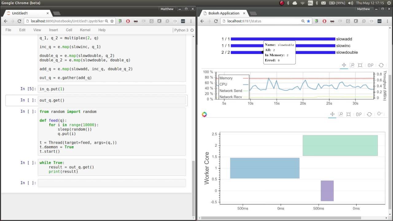 Dask.distributed with multiplexed Queues - YouTube