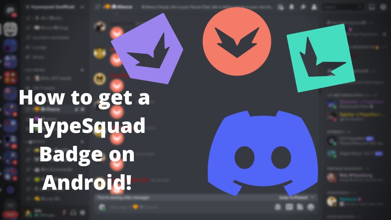 How to get a HypeSquad Badge on Mobile Android! - YouTube