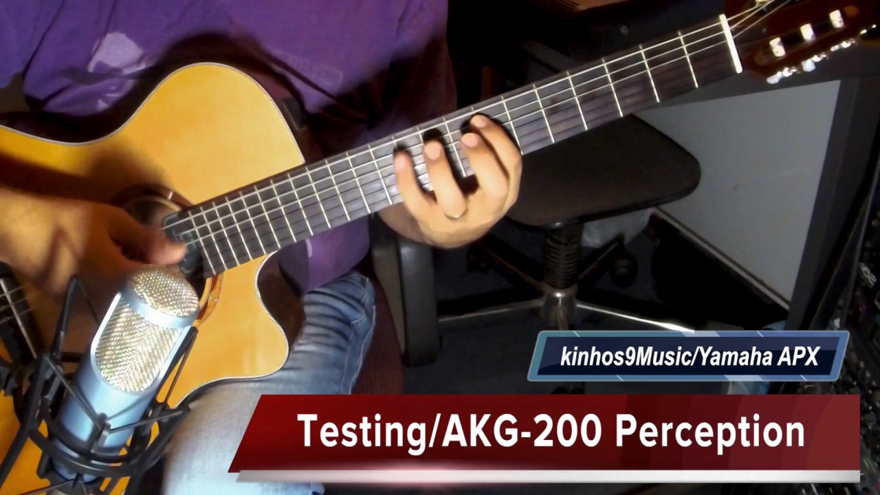AKG-200 Perception + Nylon Acoustic Guitar - YouTube