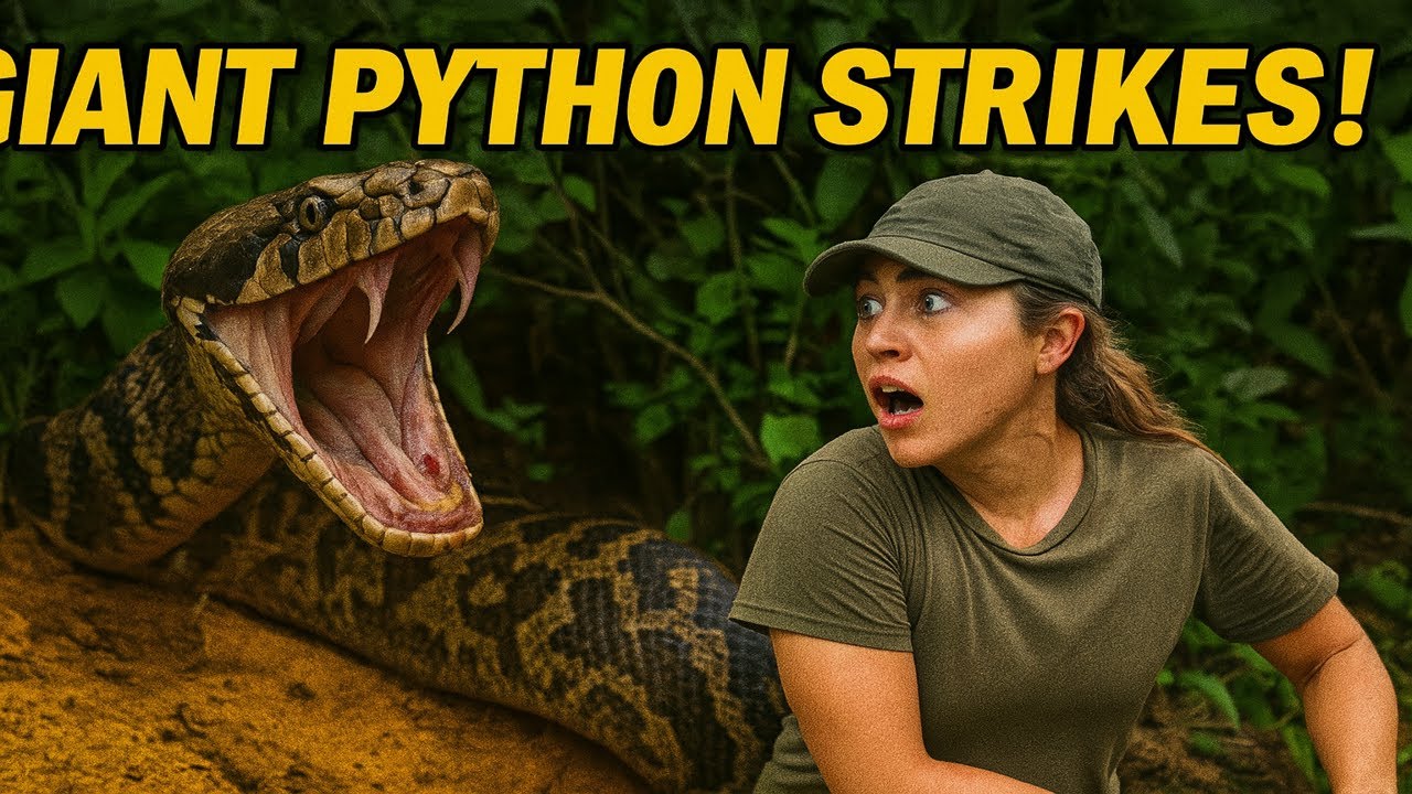 GIANT PYTHON Strikes — We Caught It After a Brutal Jungle Dig! - YouTube