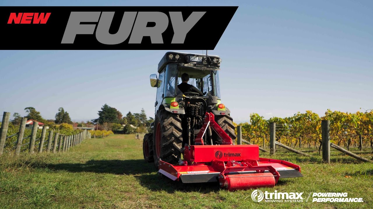NEW Trimax Fury | Horticulture/Viticulture Heavy Duty Mower - YouTube