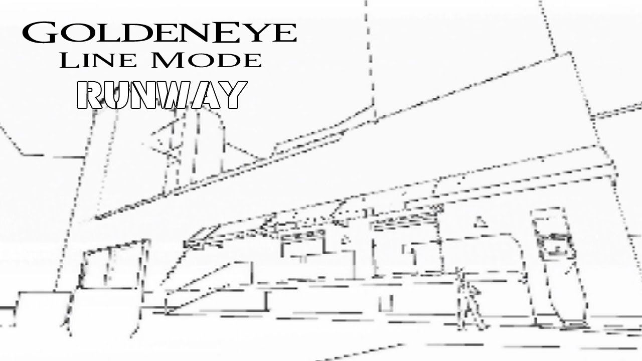 GoldenEye 007 N64 - Line Mode - Runway - 00 Agent - YouTube
