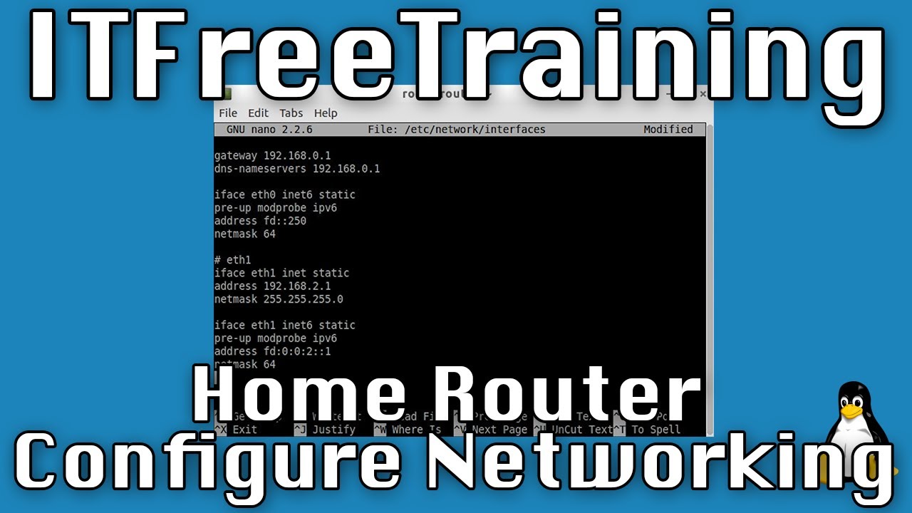 Home Router Configure Networking - YouTube