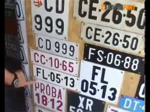 Adam Veszner license plates collector - Veszner Ádám rendszámtábla ...