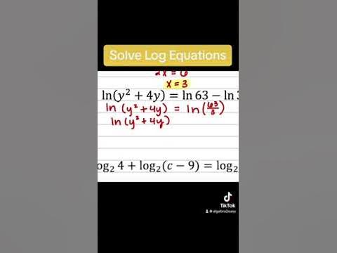 Algebra 2 - Solve Logarithmic Equations - YouTube