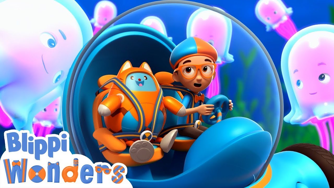 Ocean Time with Blippi Wonders | Life at Sea | Kids Ocean Learning ...