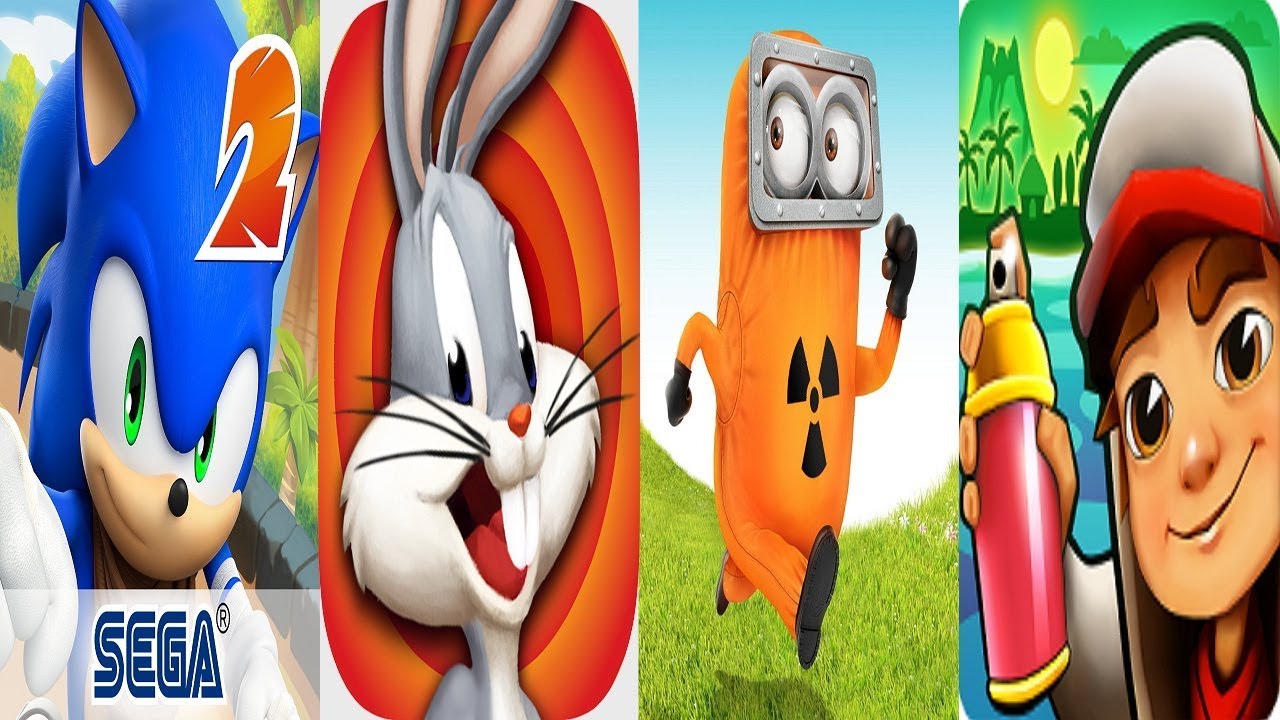 Sonic Dash 2 VS Minion Rush VS Looney Tunes Dash VS Subway Surfers ...