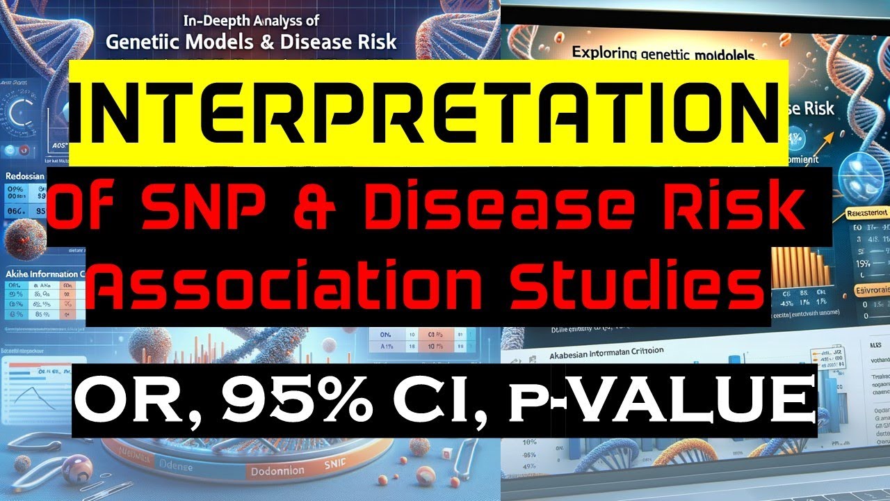 08. Exploring Genetic Models, Genotypes and Disease Risk Using OR, 95% ...