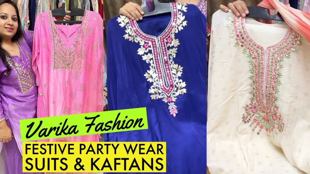 Mind Blowing Festive Kurtis & Kaftans, Cotton Casuals at Varika Fashion ...