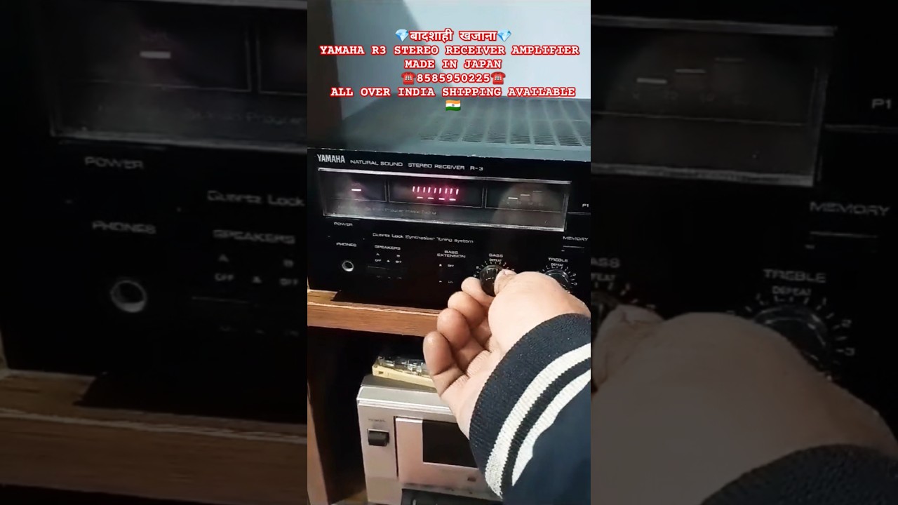 YAMAHA R3 STEREO RECEIVER AMPLIFIER MADE IN JAPAN☎️8585950225☎️ #shorts ...