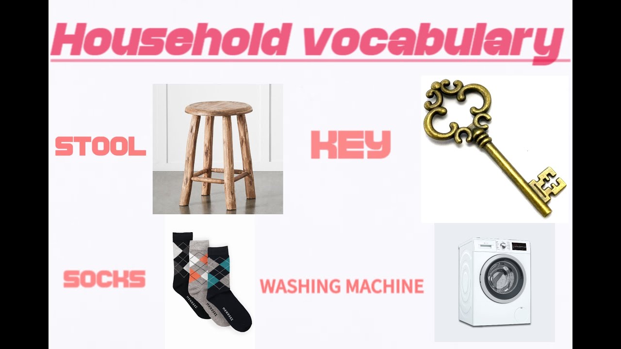HOUSEHOLD VOCABULARY IN ENGLISH/ HOUSEHOLD ITEMS #englishvocabulary # ...
