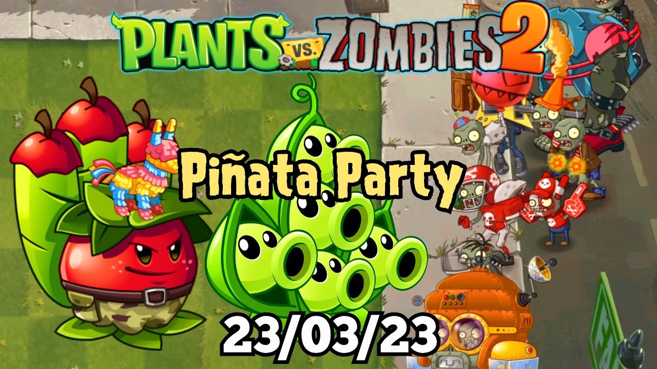 Plants vs Zombies 2 Piñata Party 23/03/23🍎 - YouTube