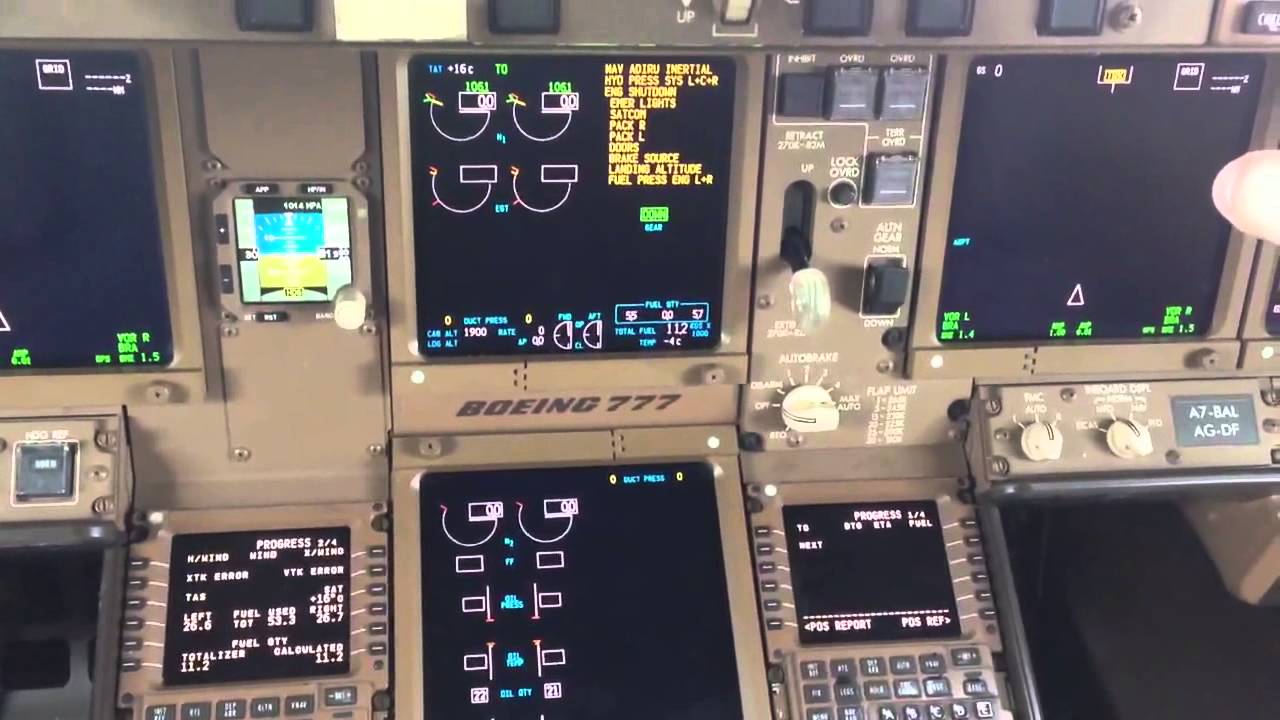 Sec. Engine parameters on upper eicas - YouTube