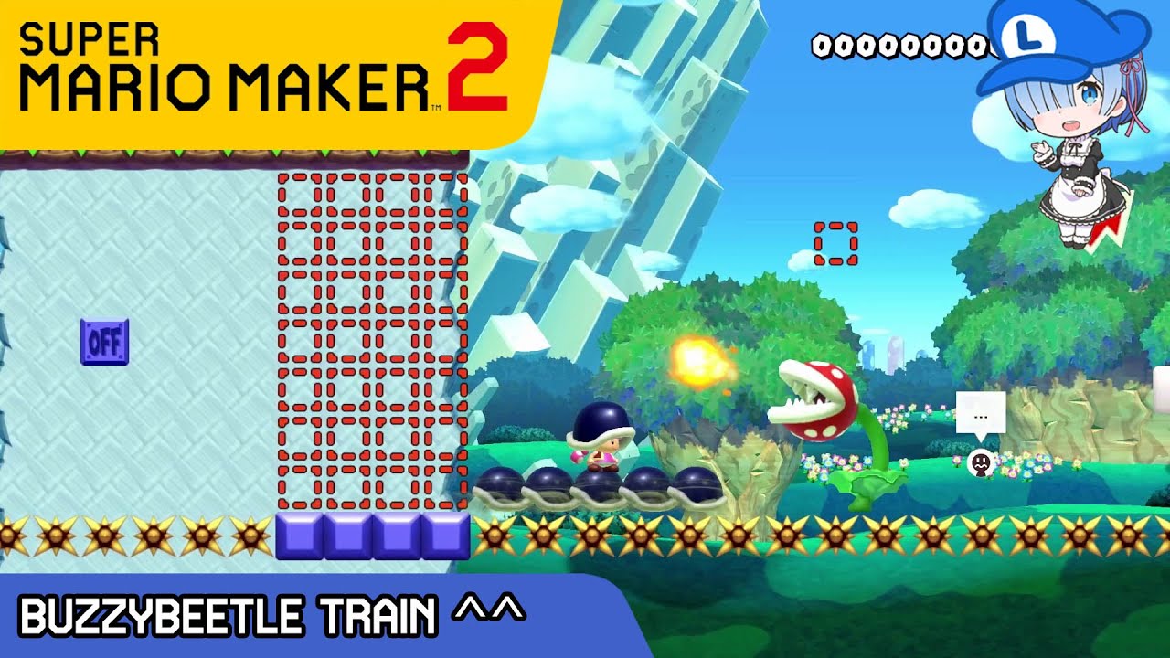 BuzzyBeetle train ^^ by ARALE 2 [Super Mario Maker 2] - YouTube