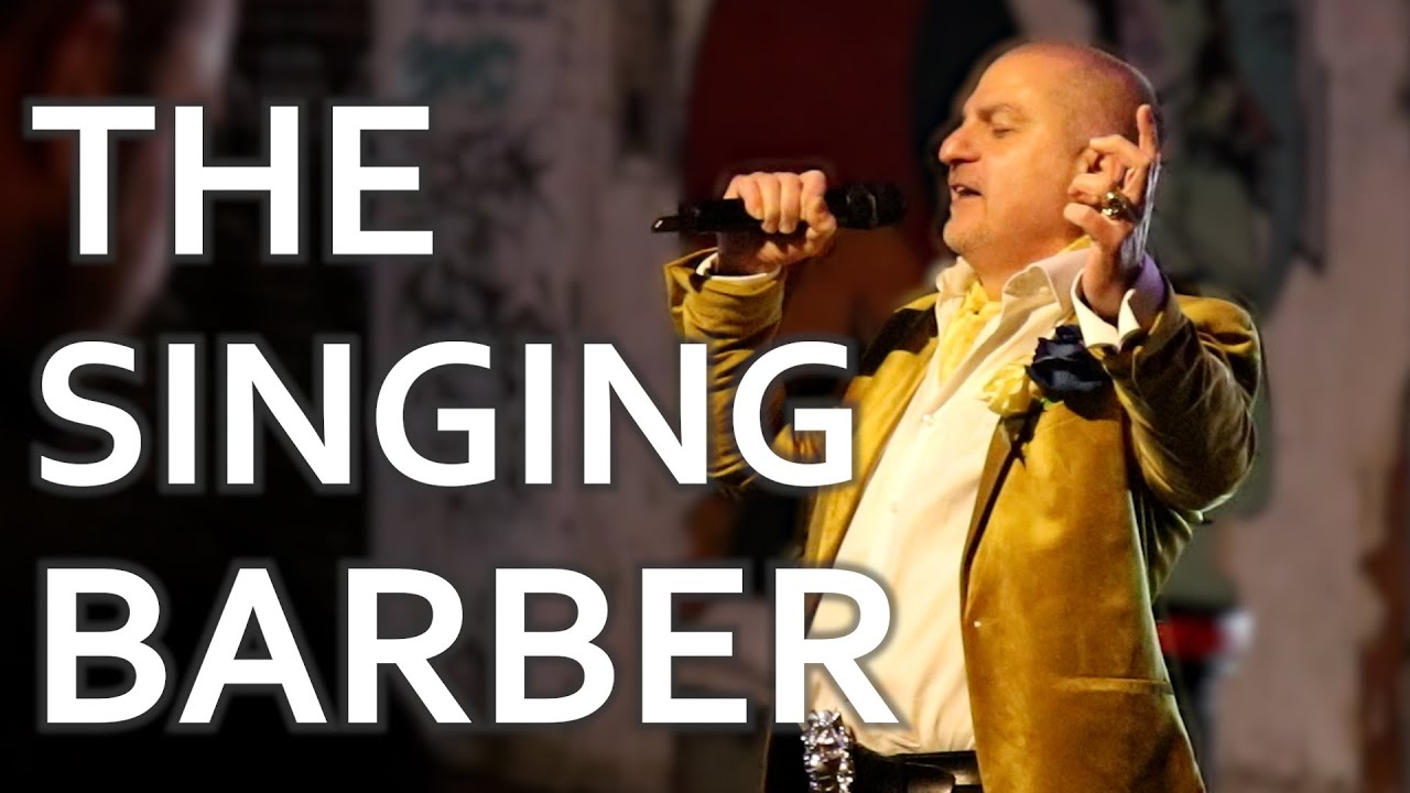 Brighton's Singing Barber - YouTube