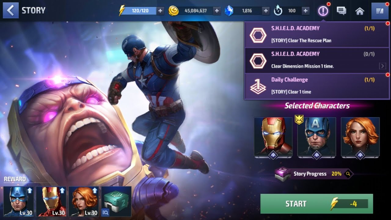 New Story Mission Rescue Plan Game Play || Marvel Future Fight ...