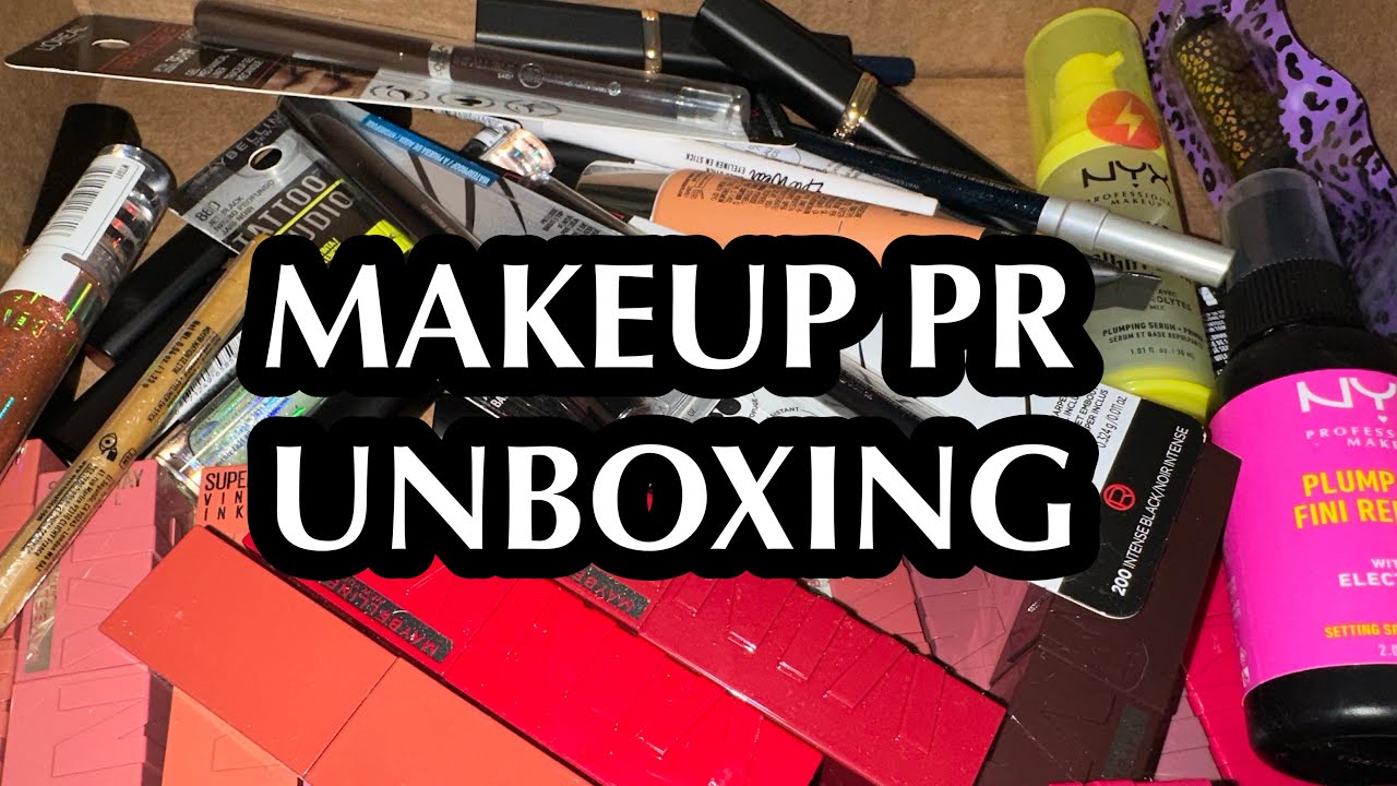MAKEUP PR UNBOXING ! NYX, Loreal, Maybelline + more - YouTube