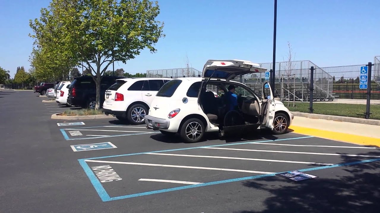 PT Cruiser modification for wheelchair entry - YouTube