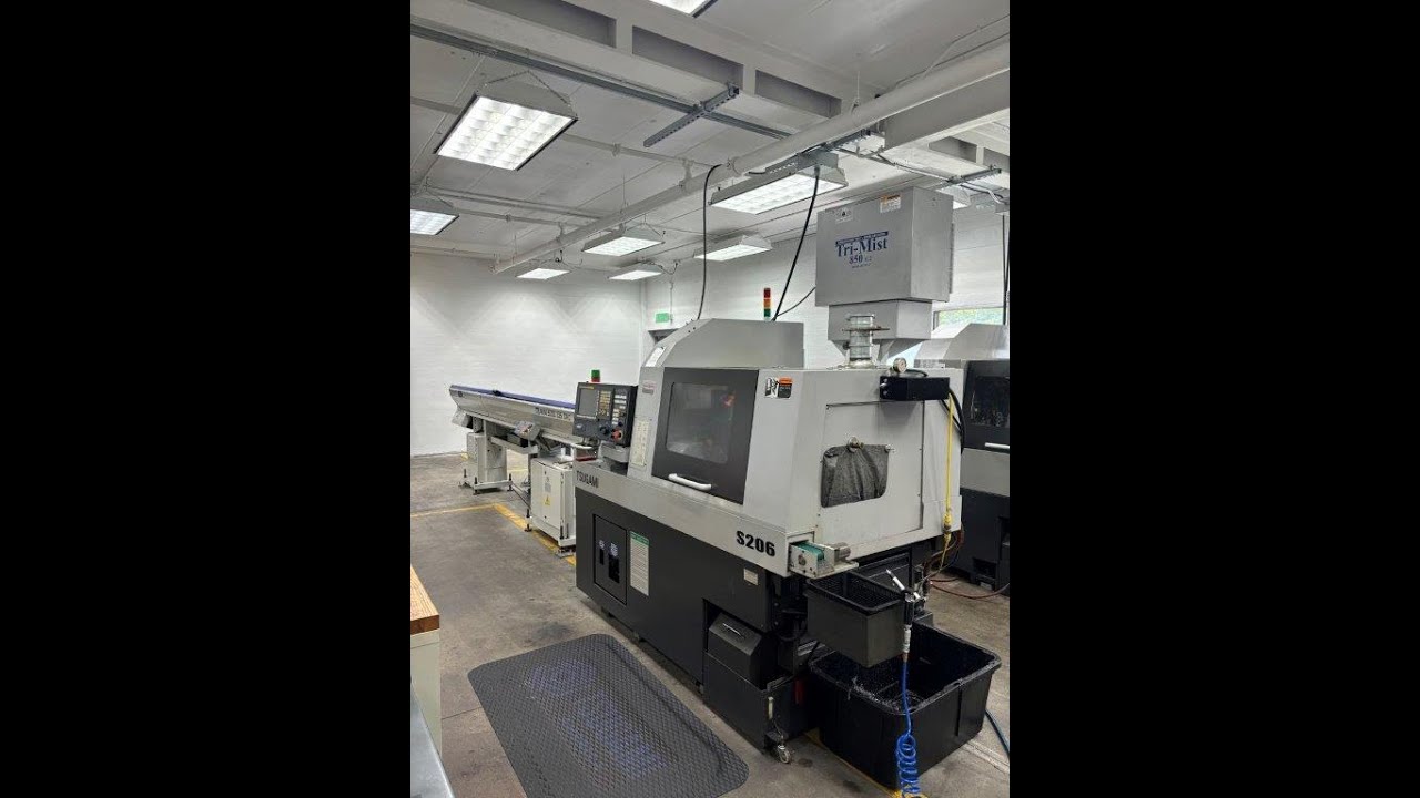Tsugami S206 CNC Swiss Lathe - MC# 605005 - YouTube