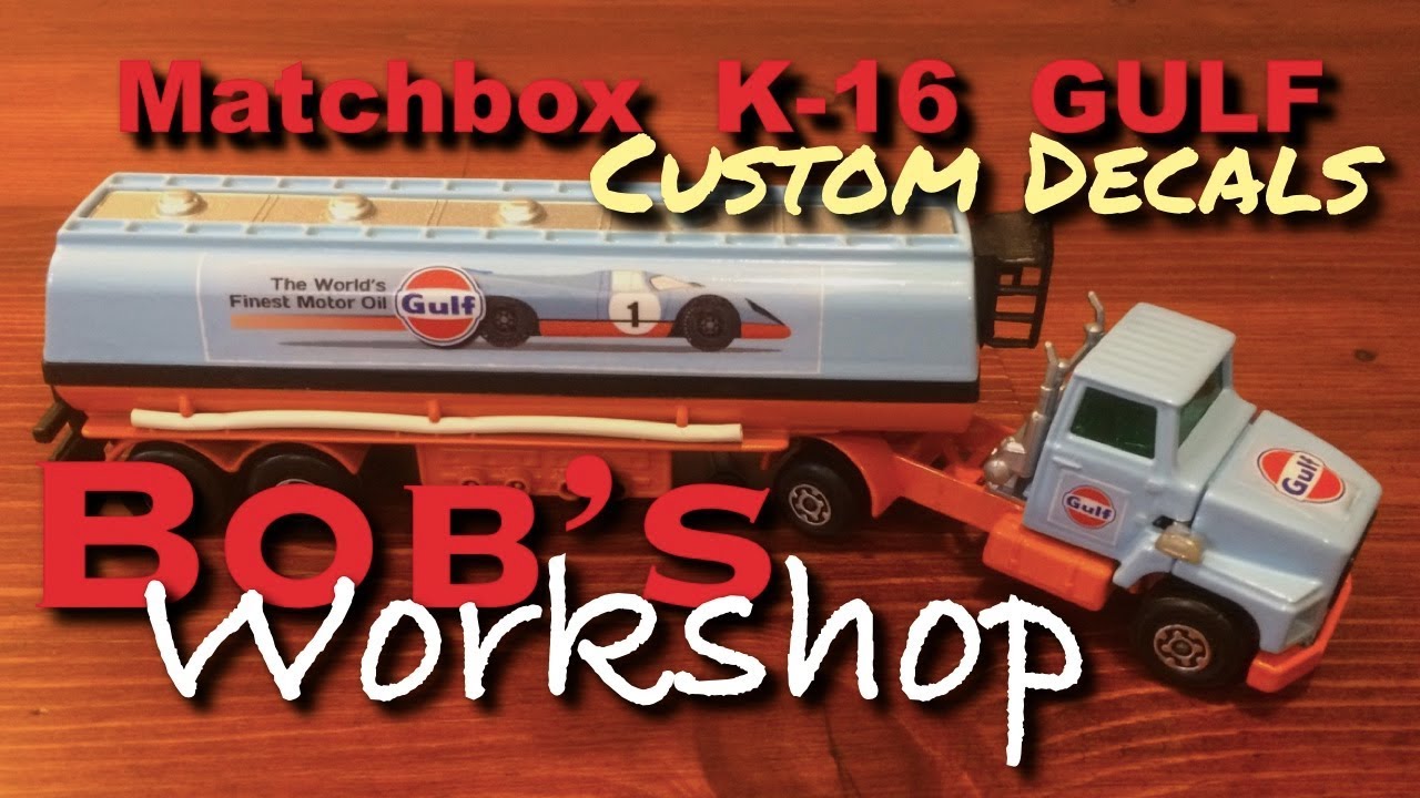Matchbox SuperKings K-16 GULF Oil Custom Decals - YouTube