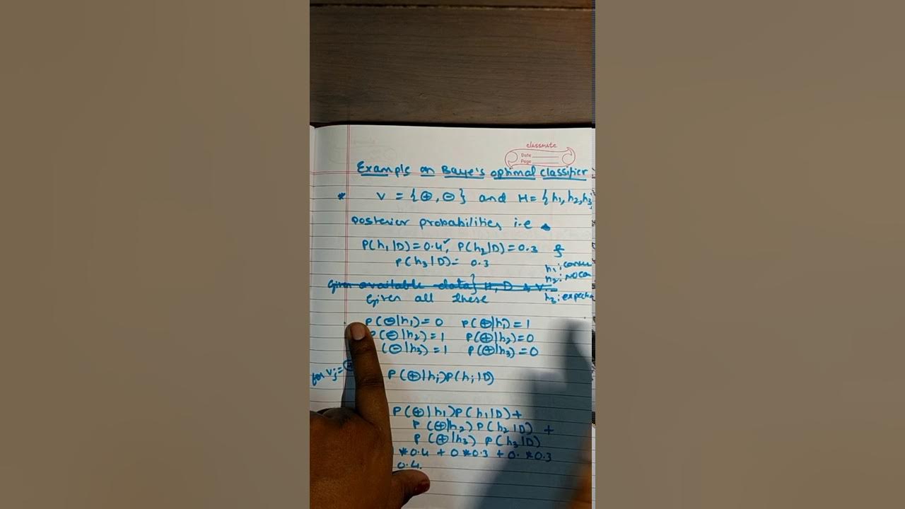 Bayes optimal classifier - YouTube