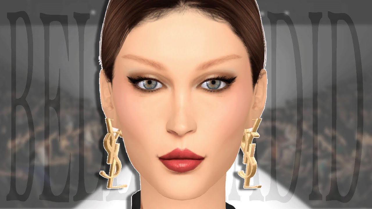 Bella Hadid - Sims 4 CAS + CC Folder & Sims Download - YouTube