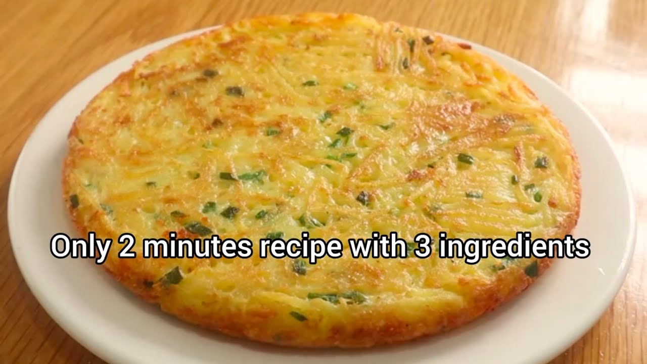 only 2 minutes recipe with 3 ingredients - YouTube