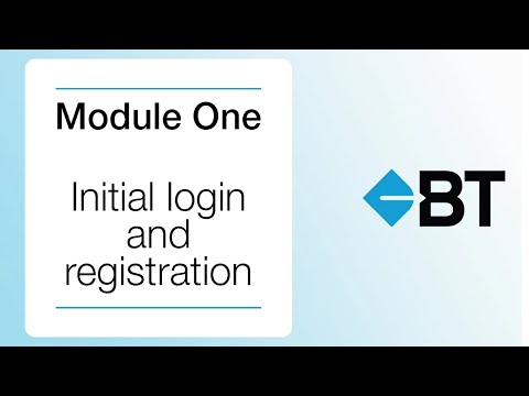 Module 1 - Initial login and registration - YouTube