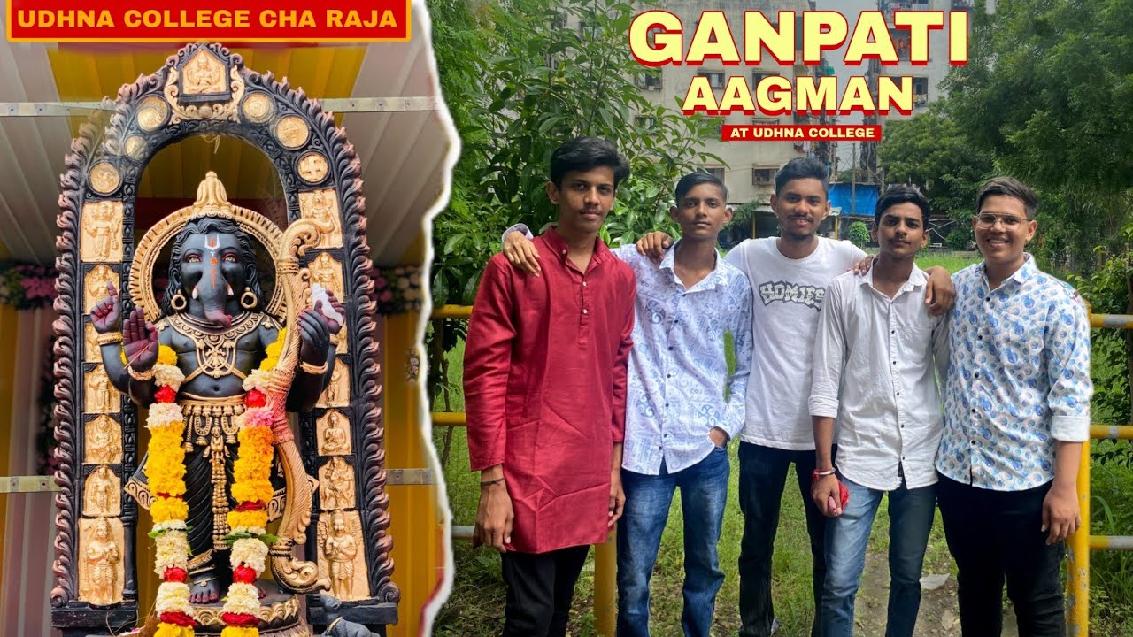 GANPATI AAGMAN||GANPATI AAGMAN CINEMATIC VLOG||GANPATI AAGMAN AT UDHNA ...