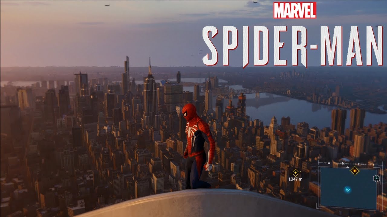 MARVEL'S SPIDER-MAN - Highest Building Climbing Up & Fall | PS4 ...