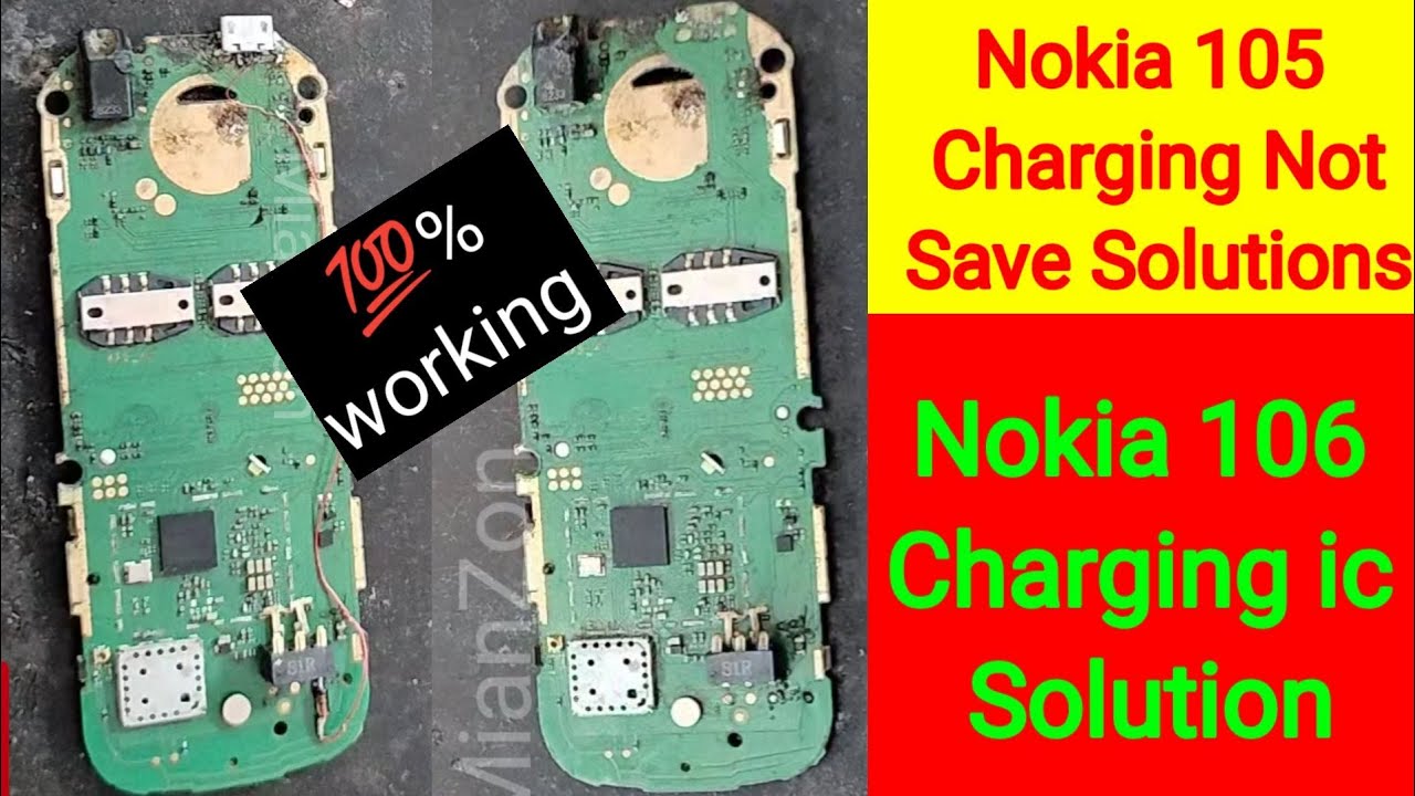 Nokia 105 ta1034 charging ic not show solution | Nokia 106 ta1114 ...